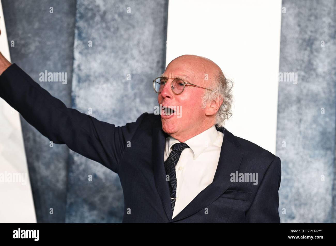 USA. 12th Mar, 2023. Larry David walking on the red carpet at the 2023 ...