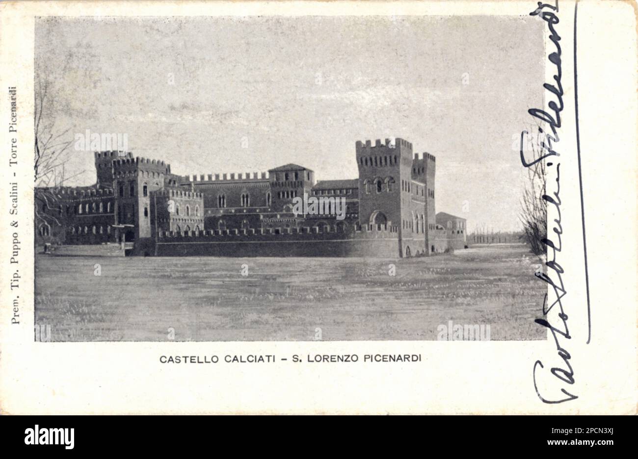 1903, San Lorenzo de Picenardi , CREMONA , ITALY : The castle of ...