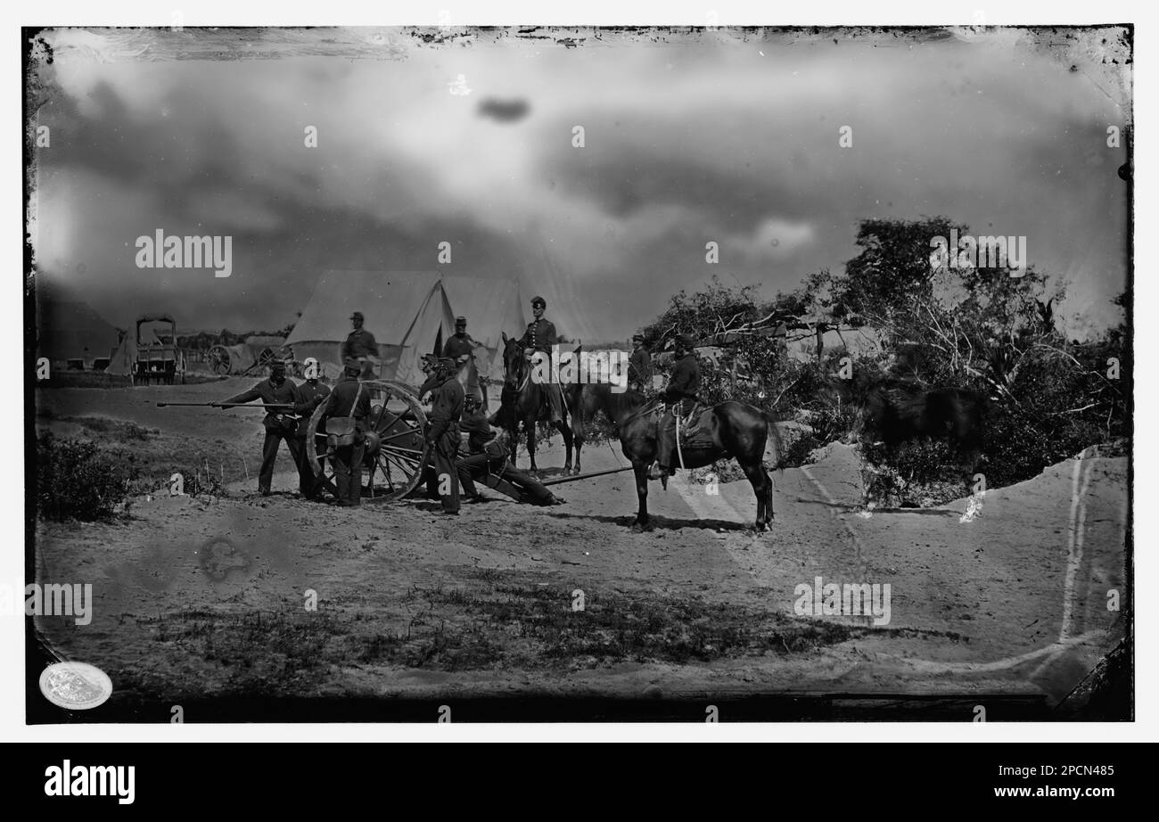 Morris Island, South Carolina. Battery "B" of the last U.S. artillery ...