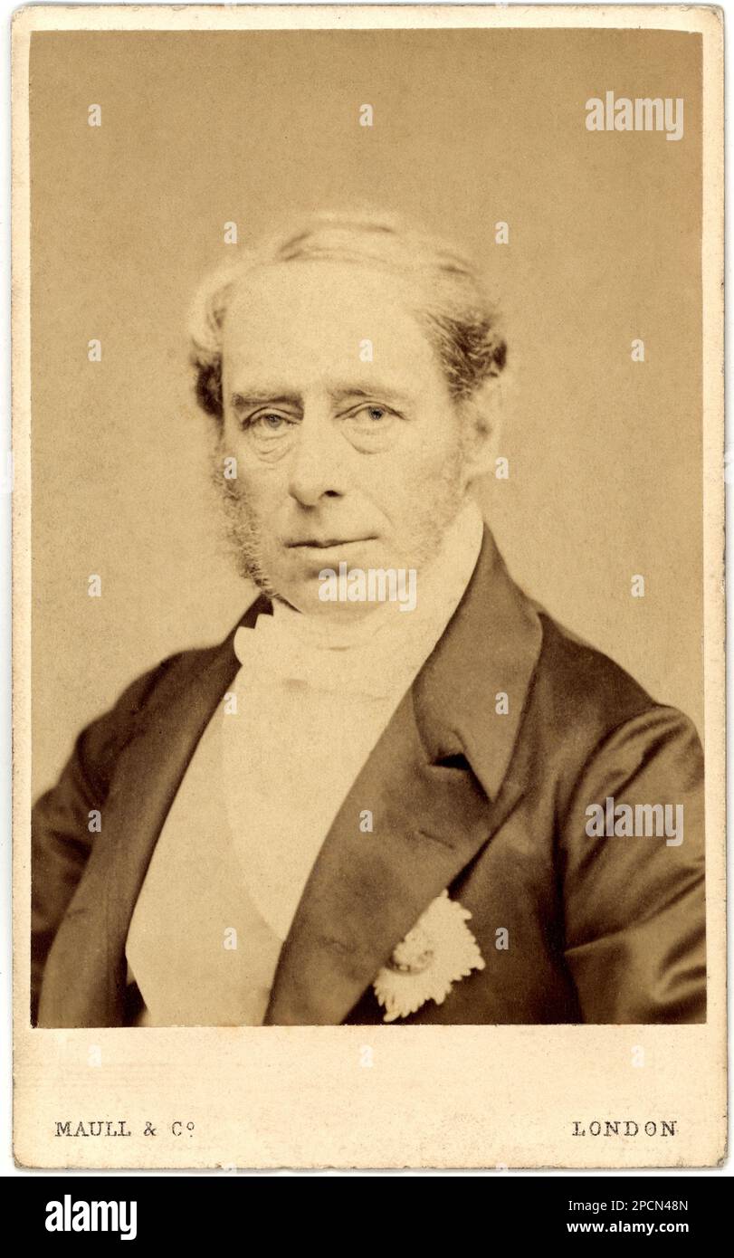 1865 ca , London , England : The british Sir JOHN SOMERSET PAKINGTON ...