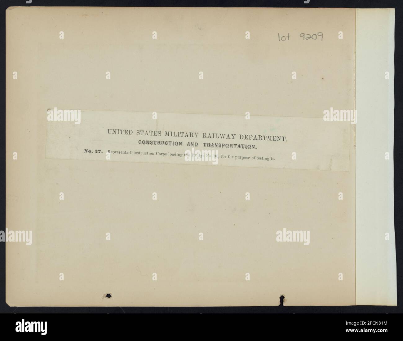 Third series of experiments with board trusses-construction corps ...
