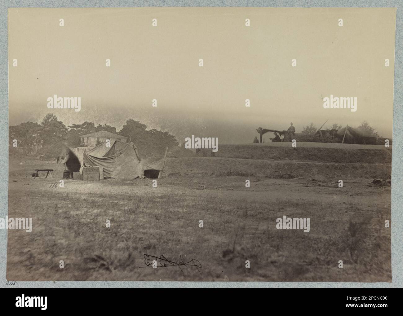 Outer line of Confederate fortifications, in front of Petersburg ...