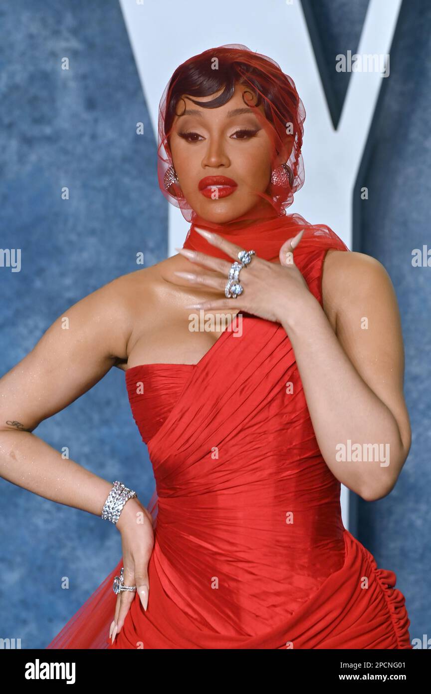 Cardi b 2023 vanity fair oscar party hi-res stock photography and ...