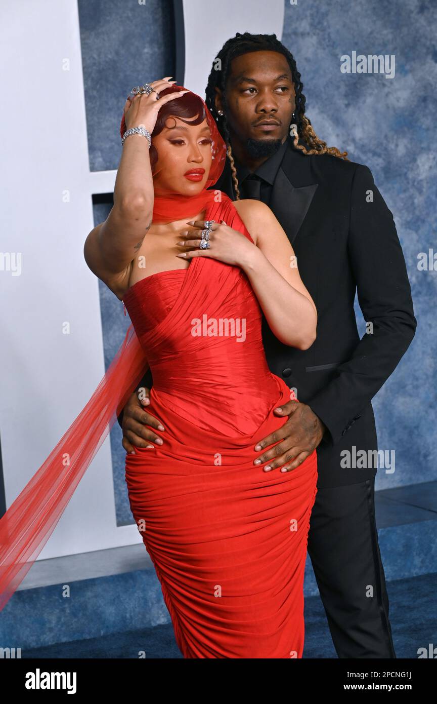 Beverly Hills, USA. 12th Mar, 2023. Cardi B & Offset at the 2023 Vanity ...