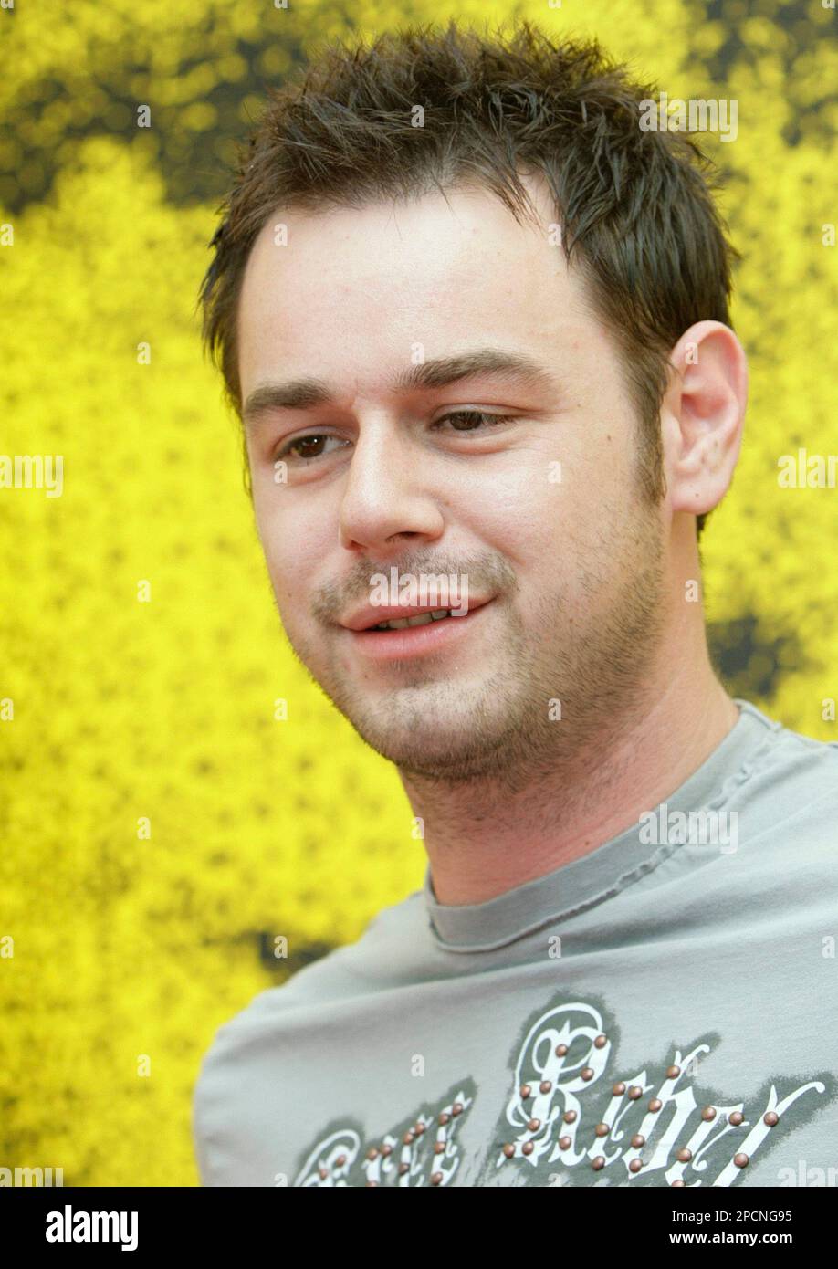 British actor Danny Dyer poses during a photocall prior to the press ...