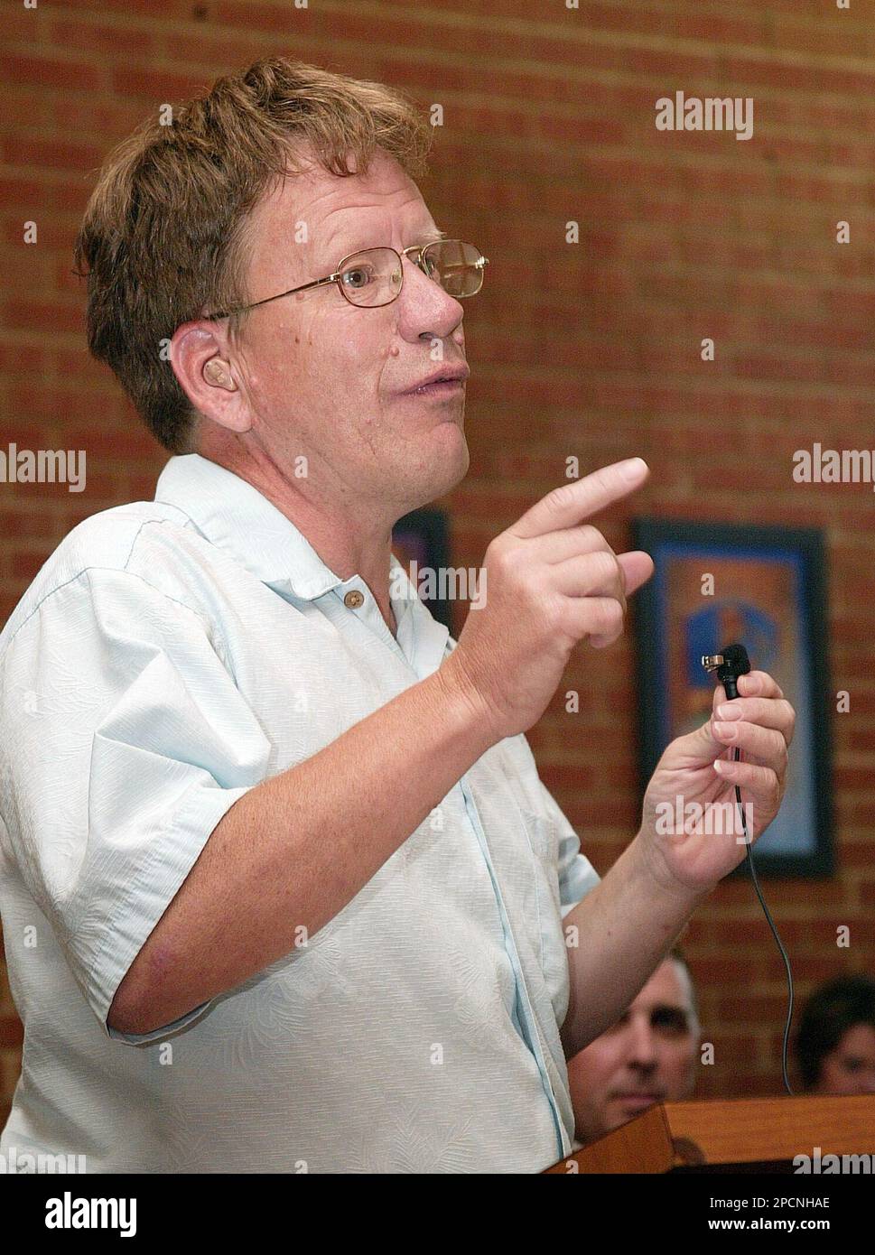 Jamie Graham gives his testimony during the Mental Health Task Force ...