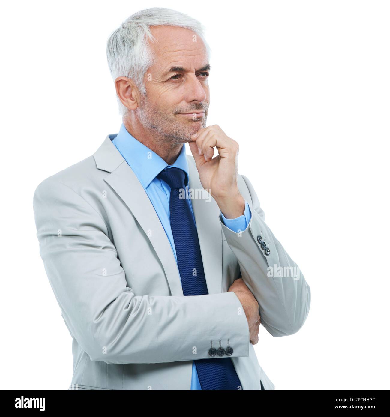 Businessman considering options hi-res stock photography and images - Alamy
