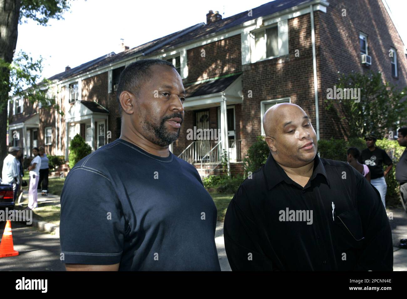 Melvyn Burnett, right, and Stan Greene, both uncles of slain Orange ...