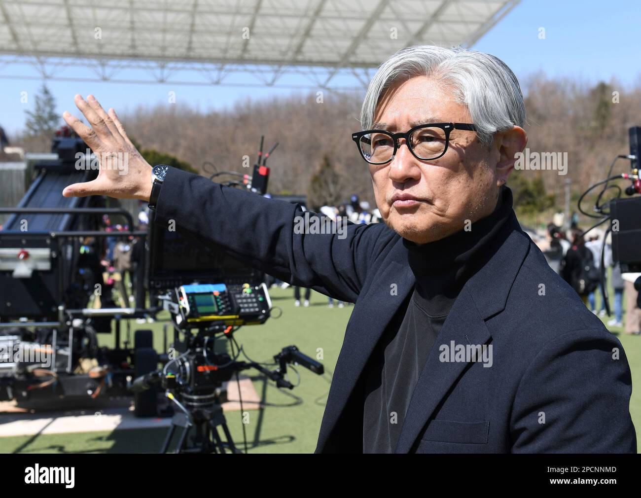 Yukihiko Tsutsumi, a Japanese television director and filmmaker, speaks during an interview in ...