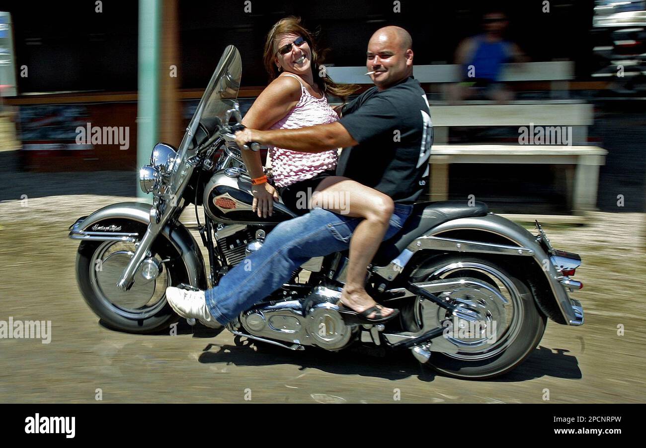 Tina Cook and her boyfriend Albert Cook of Lapeer, Mich., find a unique ...