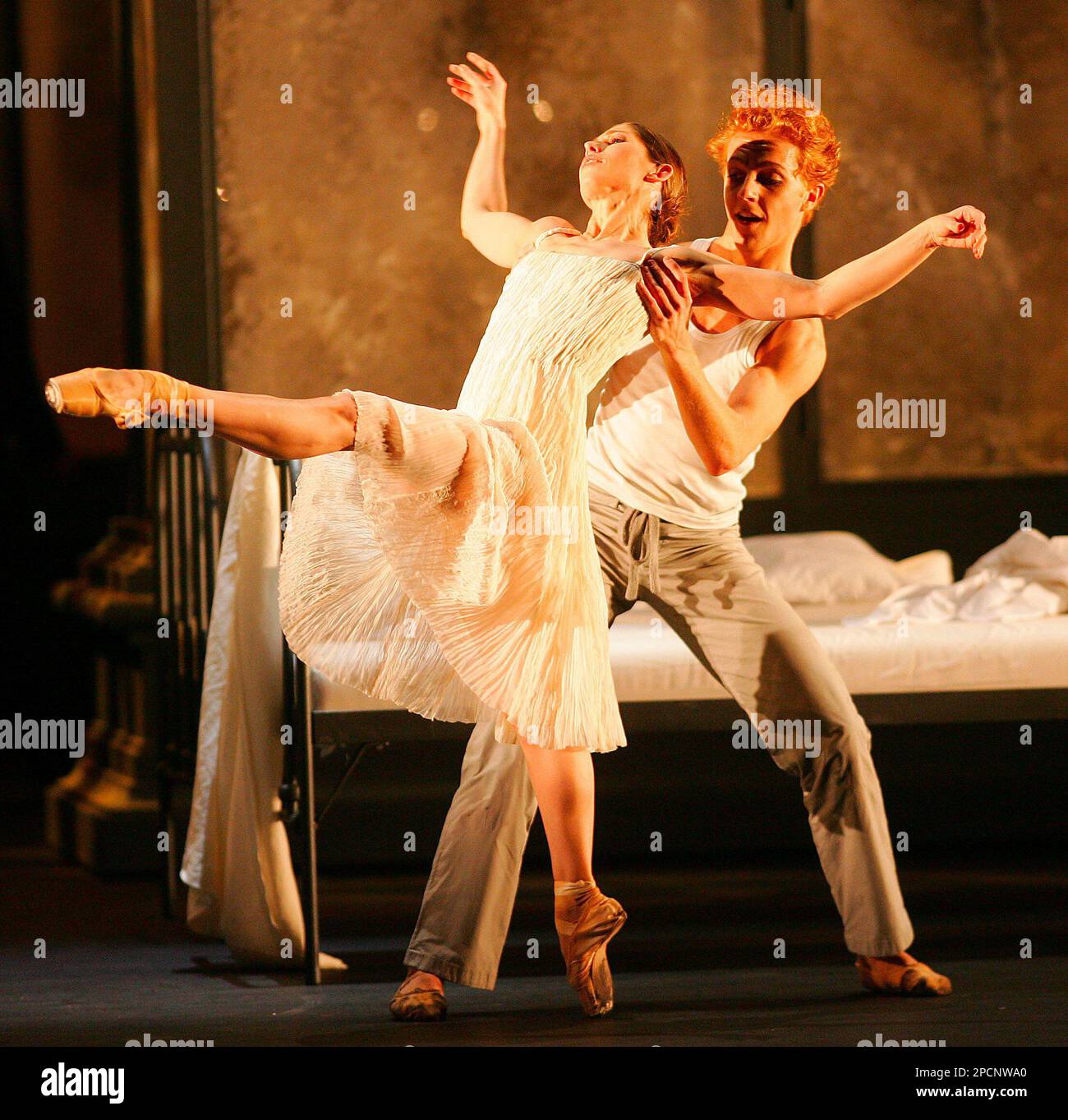 Leanne Benjamin in the role of Madeline and Steven McRae as Roderick ...
