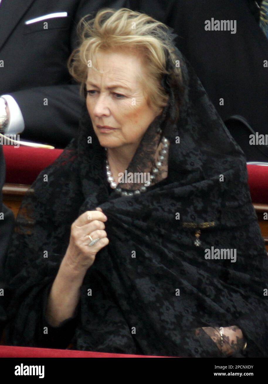 ** FILE ** Queen Paolo of Belgiium attends the funeral mass for Pope ... ** FILE ** Queen Paolo of Belgiium attends the funeral mass for Pope ...