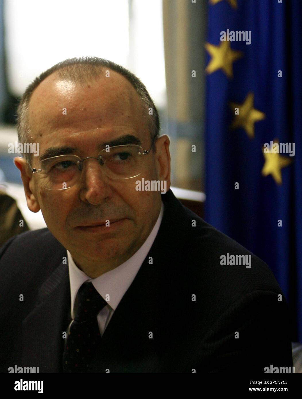 Head of SISMI Italian Military intelligence Nicolo' Pollari looks on ...