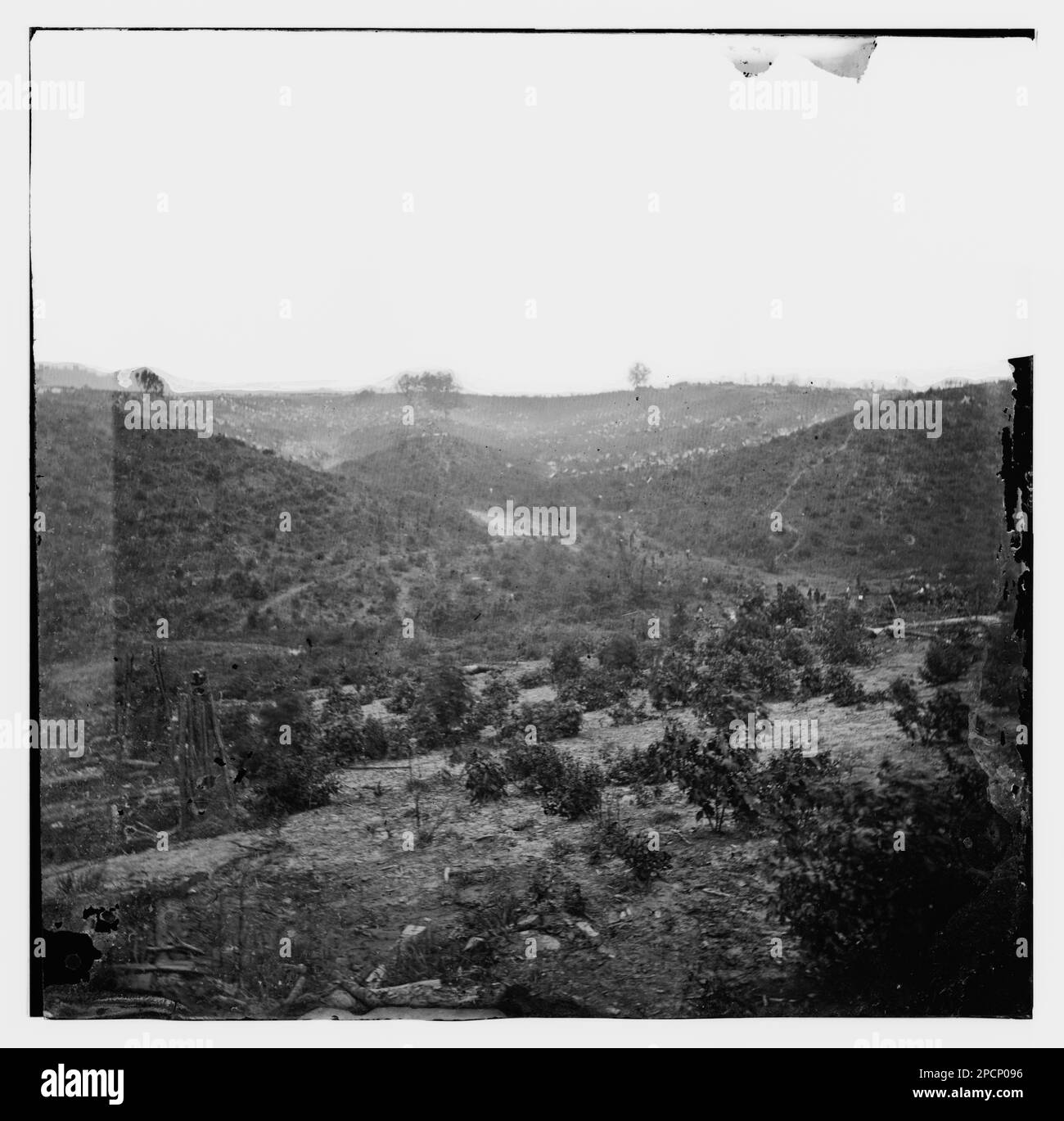 Belle Plain, Virginia. Encampment of 7,000 Confederates in the "Punch ...