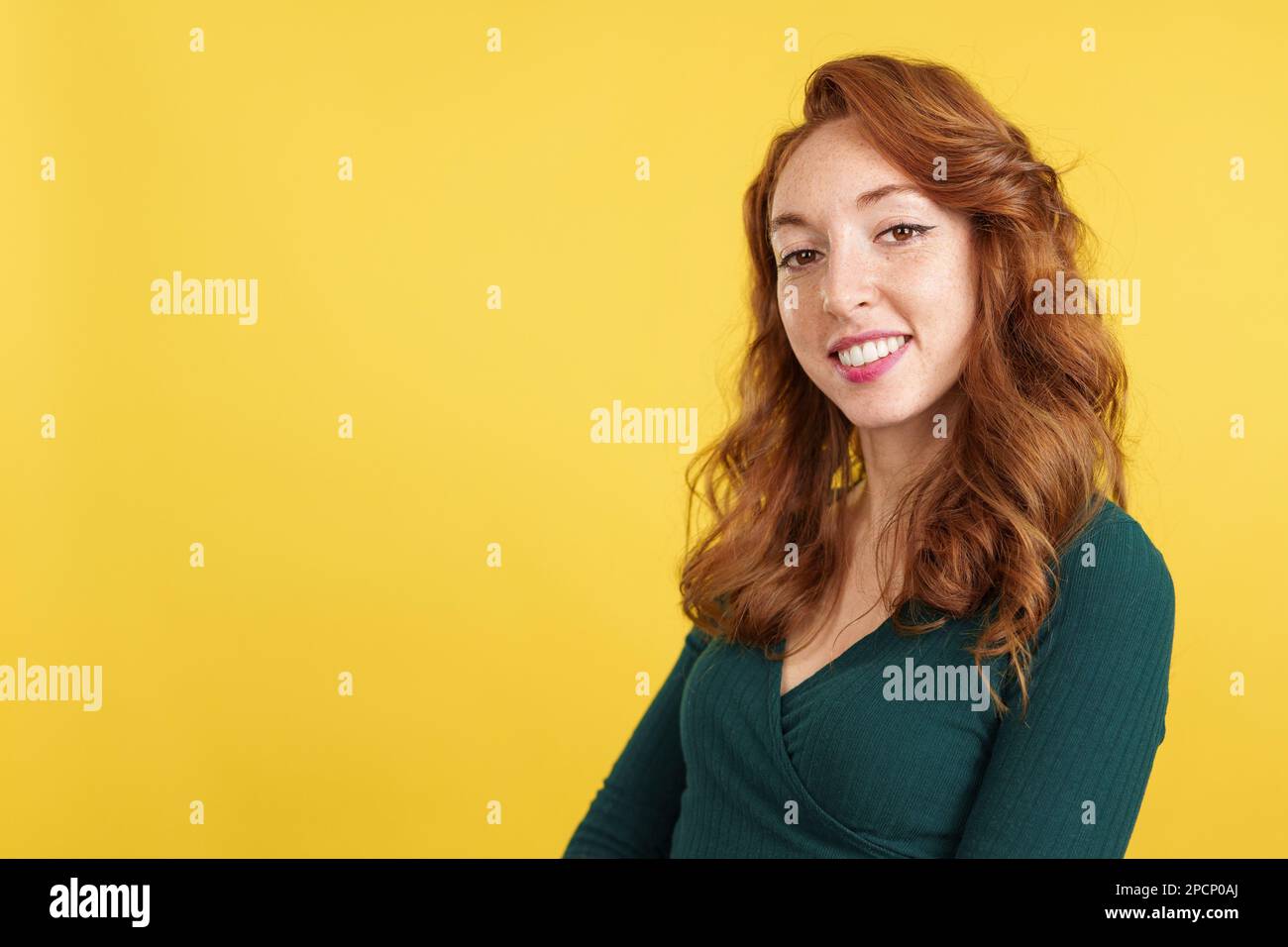 Positive woman looking relaxed hi-res stock photography and images - Alamy