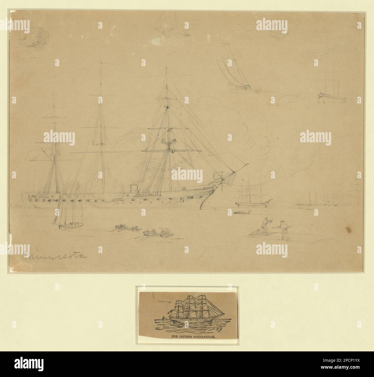 Minnesota. Morgan collection of Civil War drawings. Minnesota (Steam ...