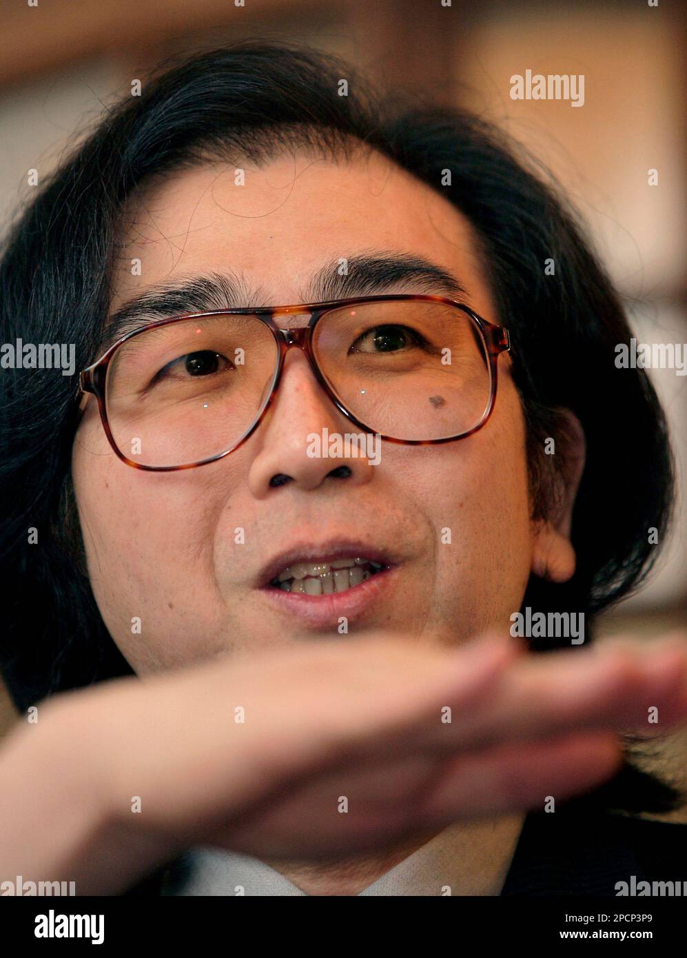 Japanese professer Yoshiyuki Sankai, speaks about his "hybrid assistive ...