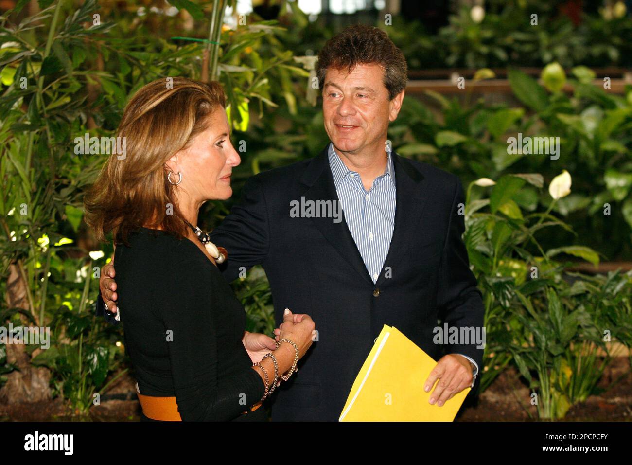 The new U.S. Ambassador designated to Brazil, Clifford Sobel, and his wife Barbara Sobel, during ...