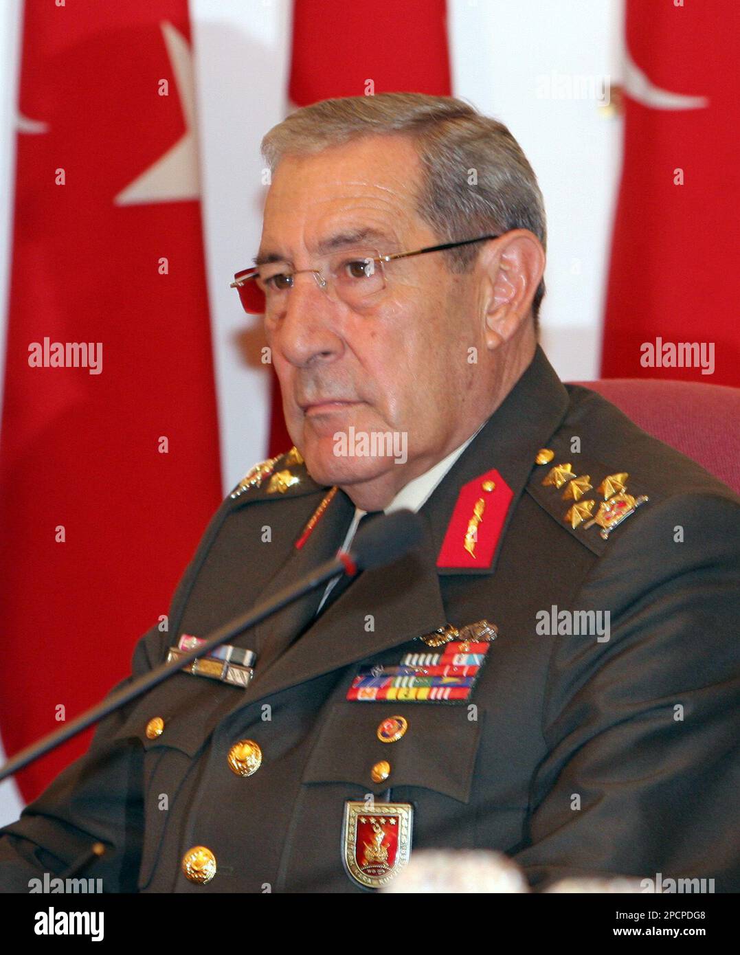 Turkey's Land Force Commander Gen. Yasar Buyukanit during the army's ...