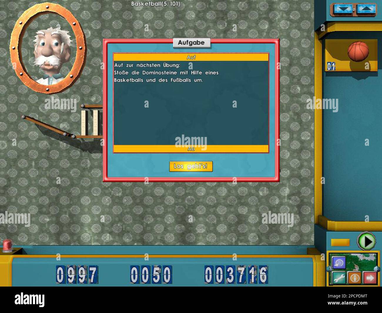 Der undatierte Screenshot zeigt die Benutzeroberflaeche des Programms ...