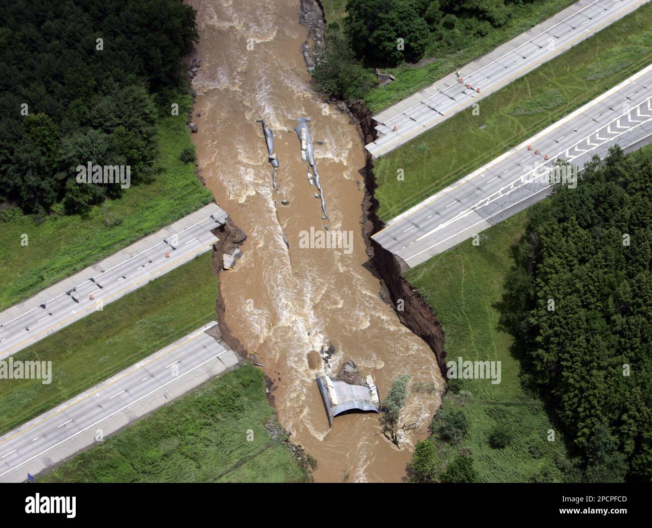 **FILE** Severe flooding, shown in this June 28, 2006 photo, caused a ...