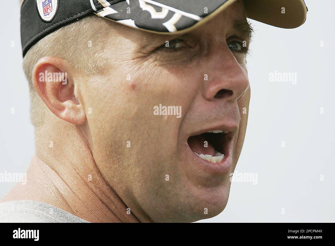 New Orleans Saints coach Sean Payton calls out to cornerback Mike ...