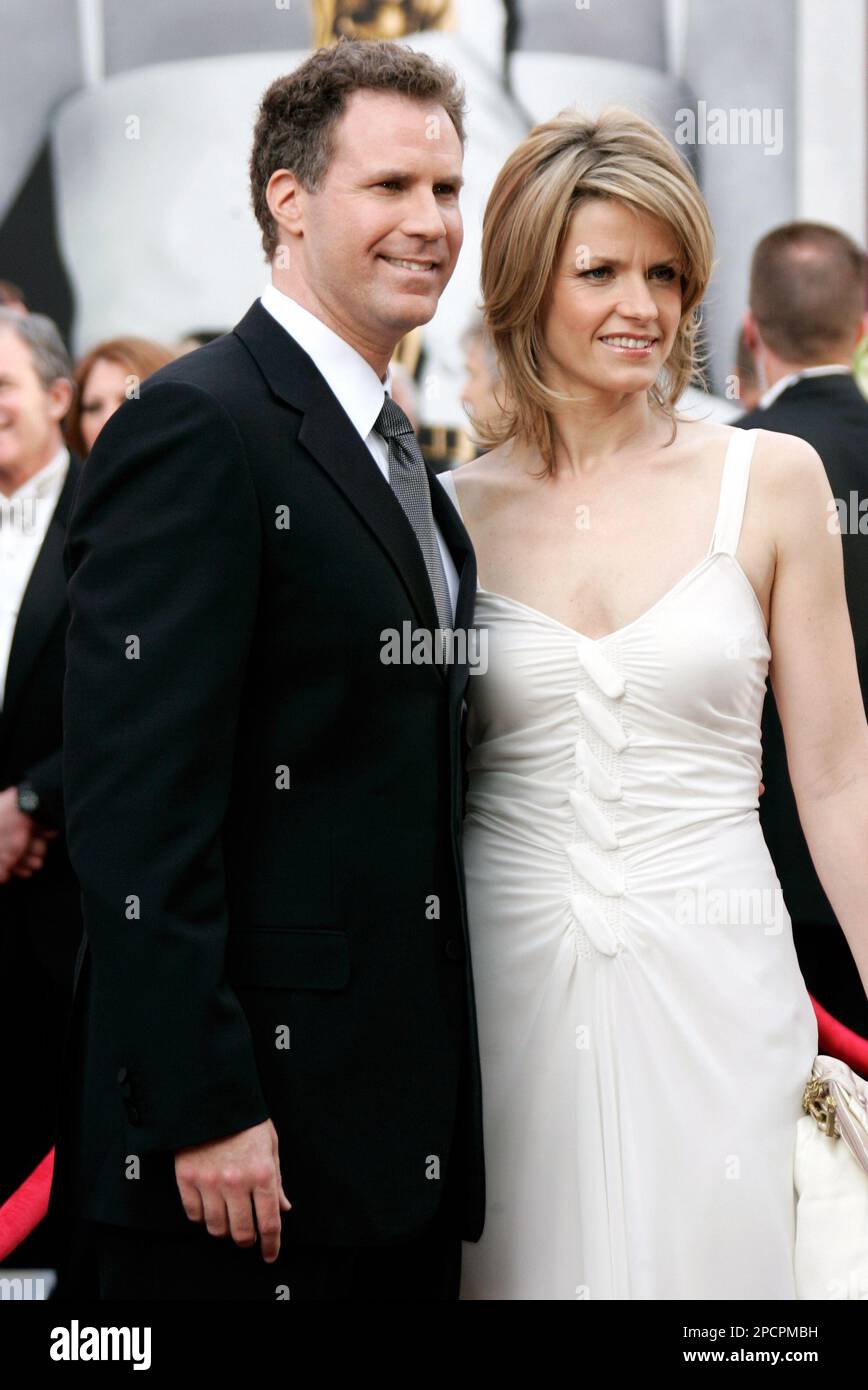 **FILE** Actor Will Ferrell arrives with his wife, Viveca Paulin, for ...