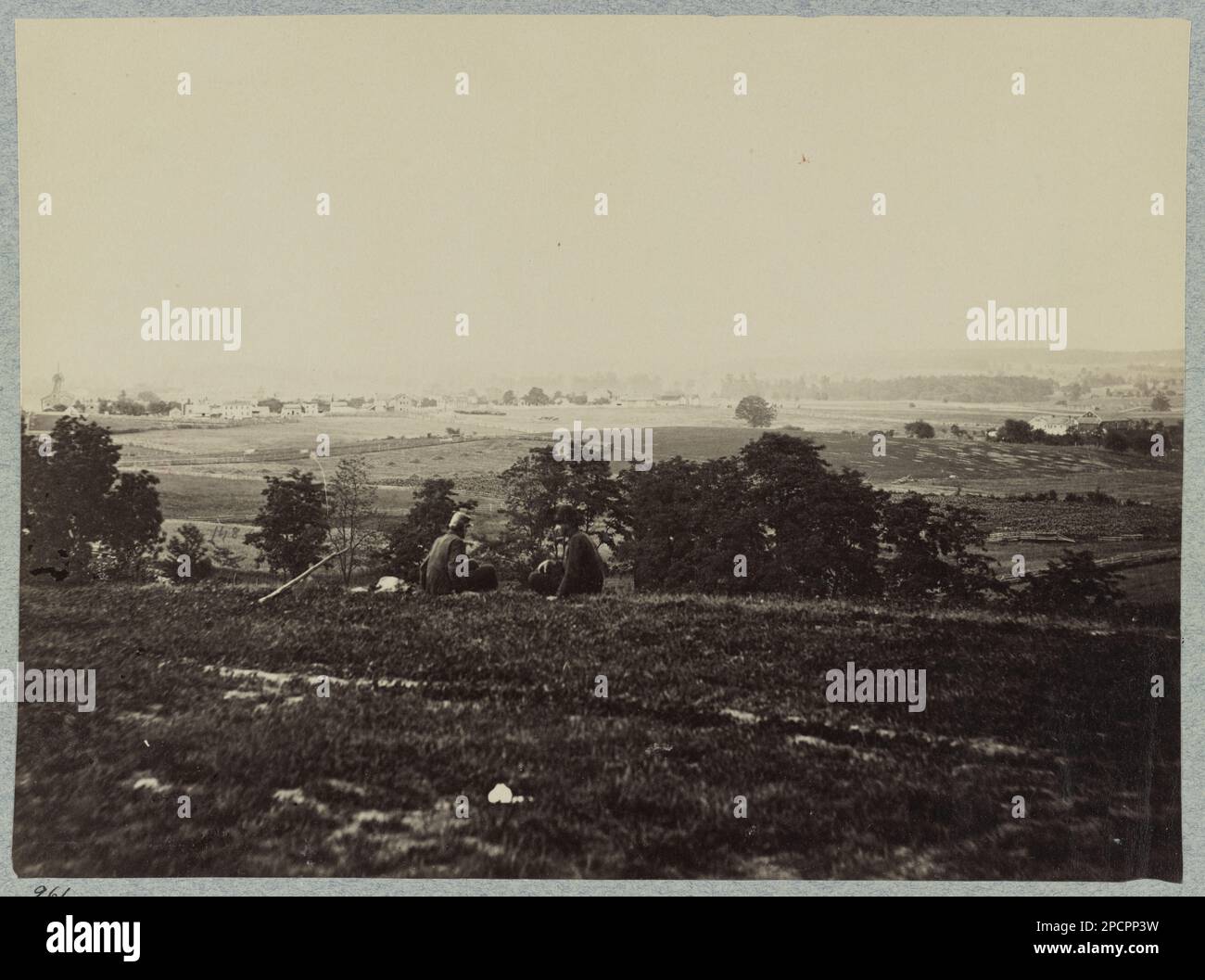 Battle-field of Gettysburg. Scene of the charge of the Louisiana Tigers ...