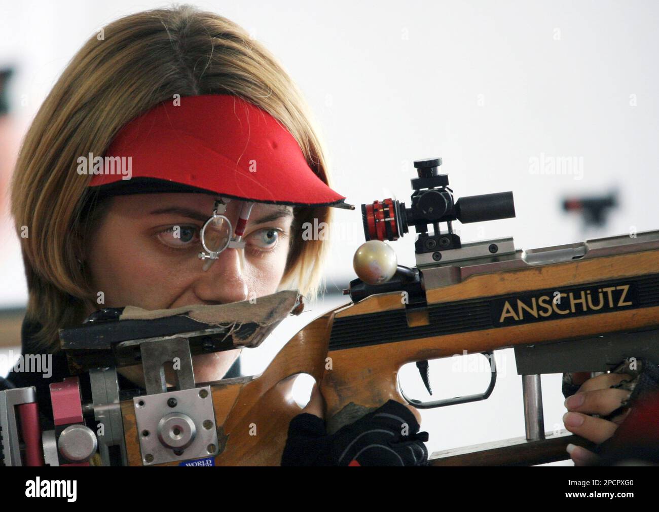 Jamie Beyerle of the United States prepares to shoot during the 50 ...