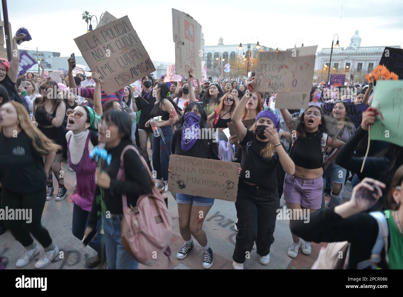 March 08, 2023, HERMOSILLO MEXICO: Protesters on International Women's ...