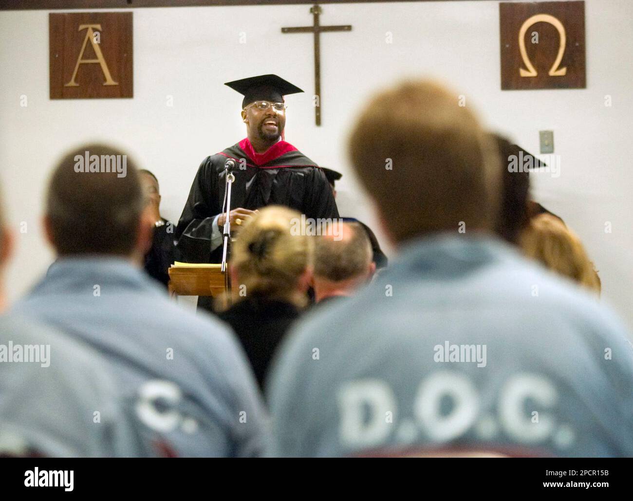 Steven Ivory, a graduate in the Covenant Theological Seminary, delivers ...