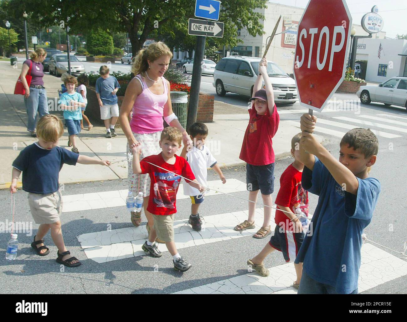 Ethan Berry, 7, right and Eric Congdon, 8, both with Immaculata School ...