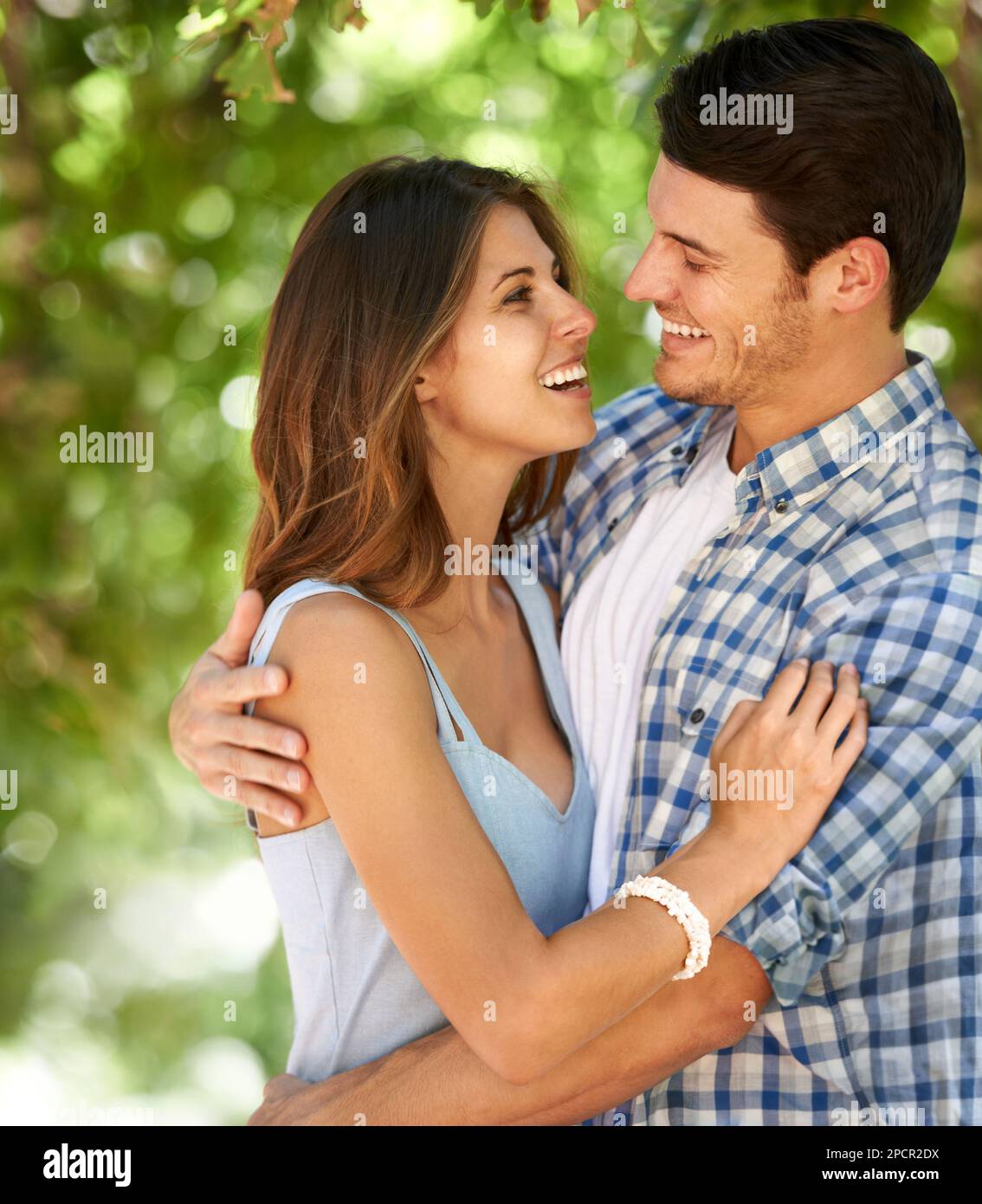 Making each other laugh is so important. Cropped view of a happy young ...