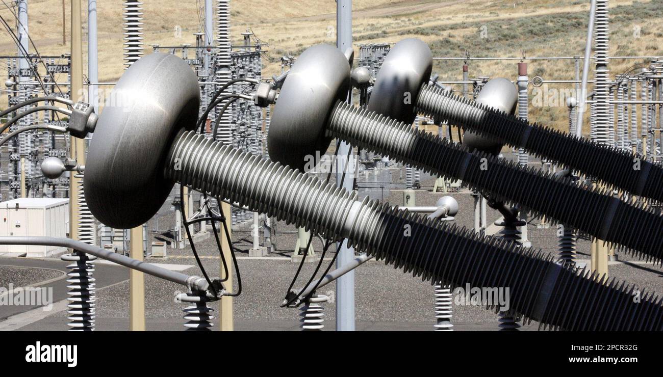 Converter wall bushings are shown at the Bonneville Power ...