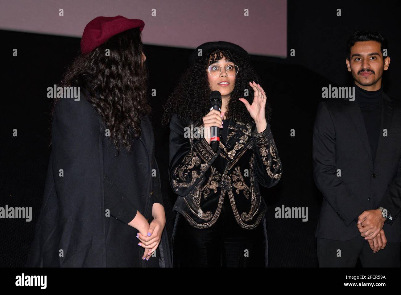 Raneem and Dana Elmorendes and Khaled Zidan attending the Saudi Film ...