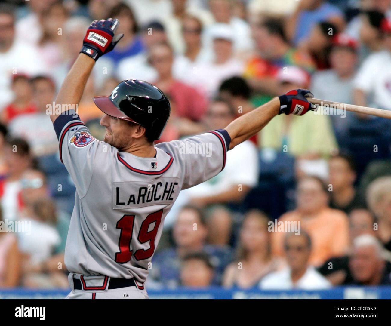 Atlanta Braves' Adam LaRoche hits a solo home run against the ...