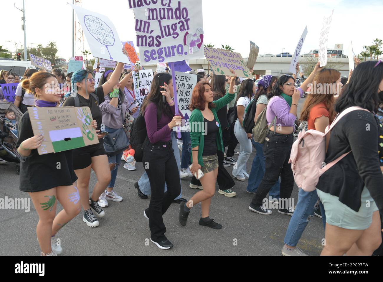 March 08, 2023, HERMOSILLO MEXICO: Protesters on International Women's ...