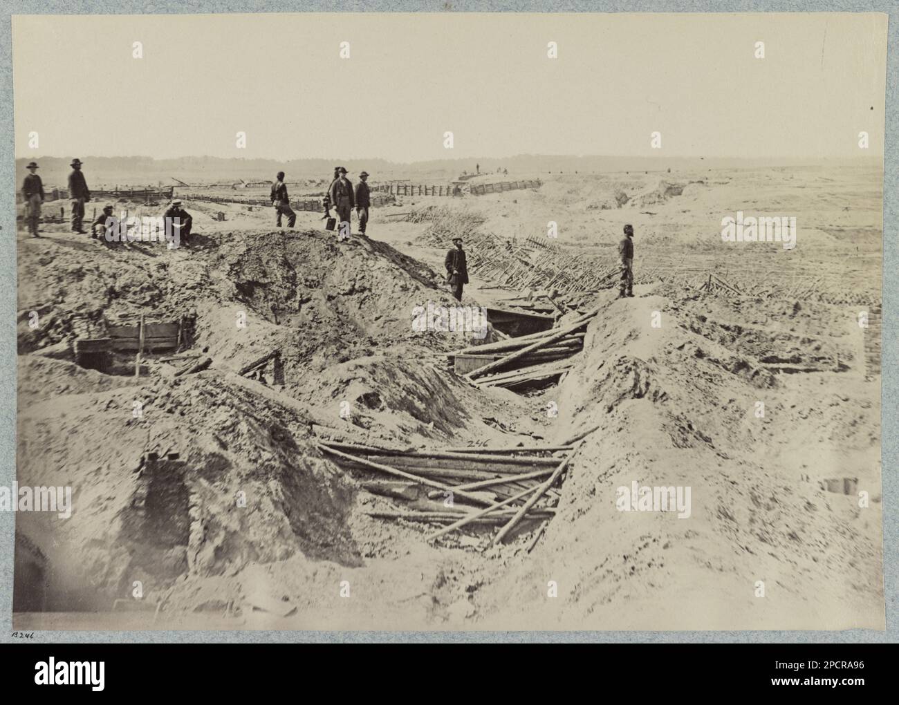 Fort Mahone (Confederate) in front of Petersburg, Virginia. Civil War ...