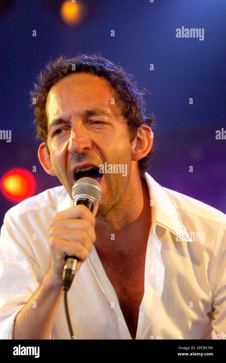 French singer Arthur Higelin alias Arthur performs on the Chapiteau ...