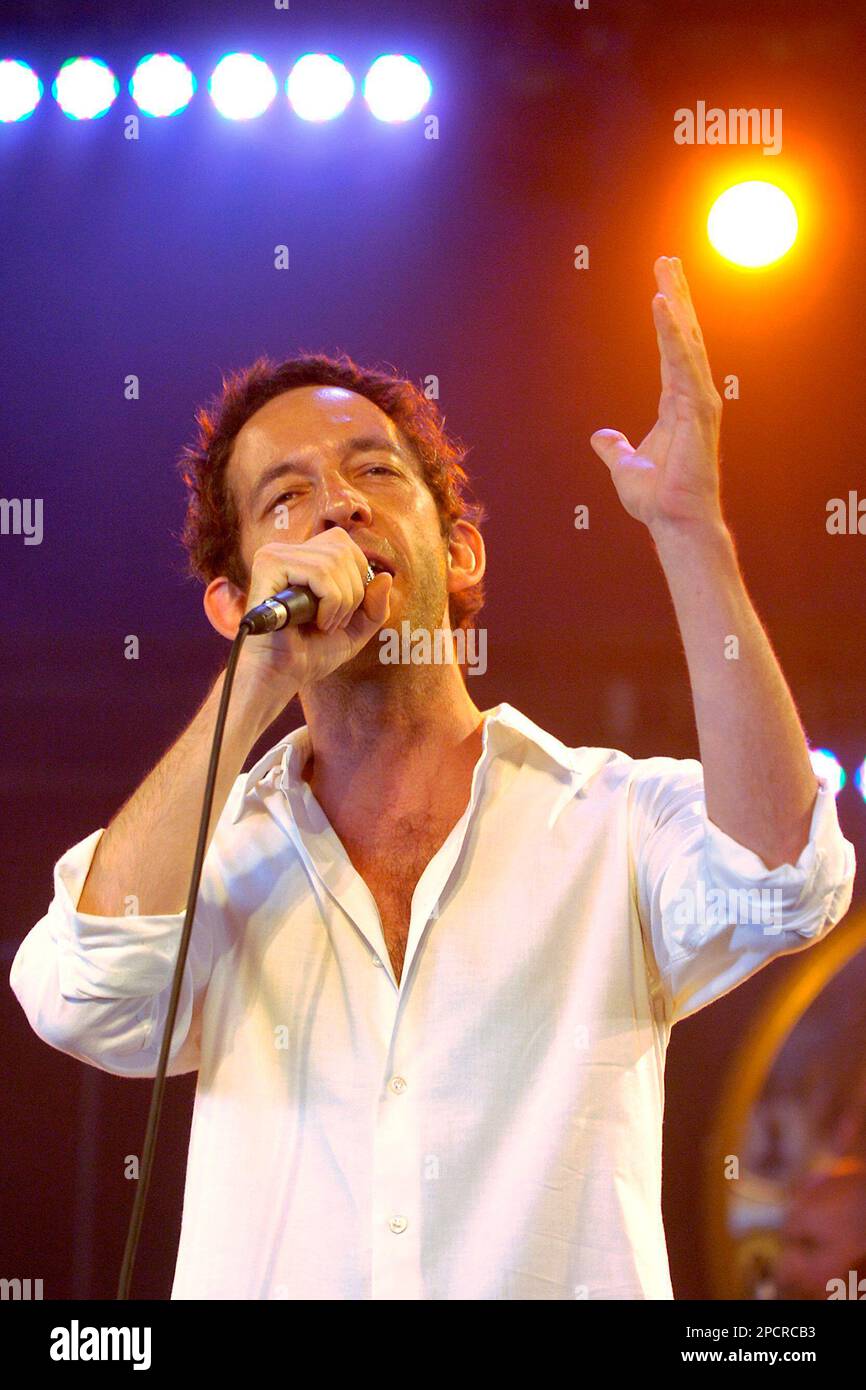 French singer Arthur Higelin alias Arthur performs on the Chapiteau ...