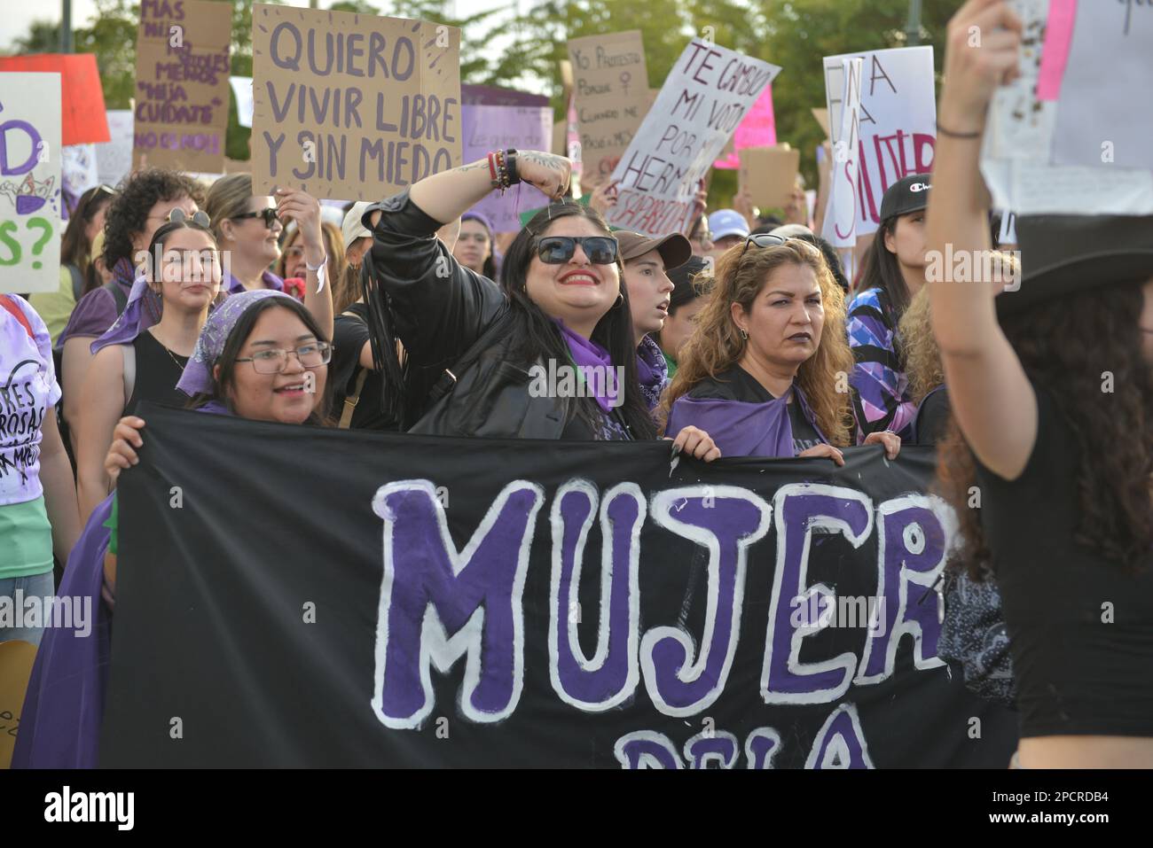 March 08, 2023, HERMOSILLO MEXICO: Protesters on International Women's ...