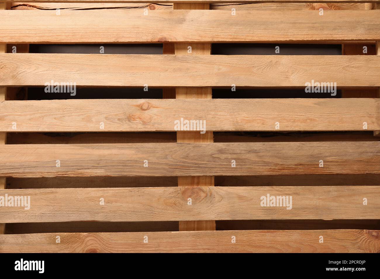 Wooden pallet as background, top view. Transportation and storage Stock ...