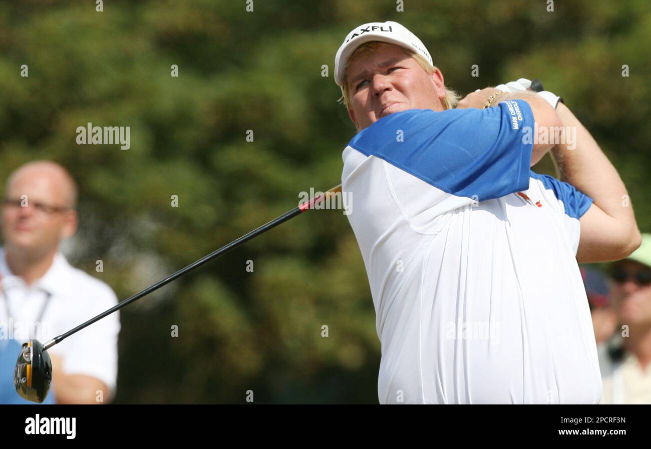 John Daly of the United States drives from the 5th tee during the ...