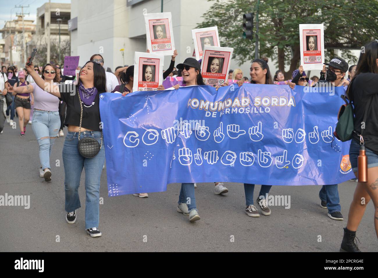 March 08, 2023, HERMOSILLO MEXICO: Protesters on International Women's ...