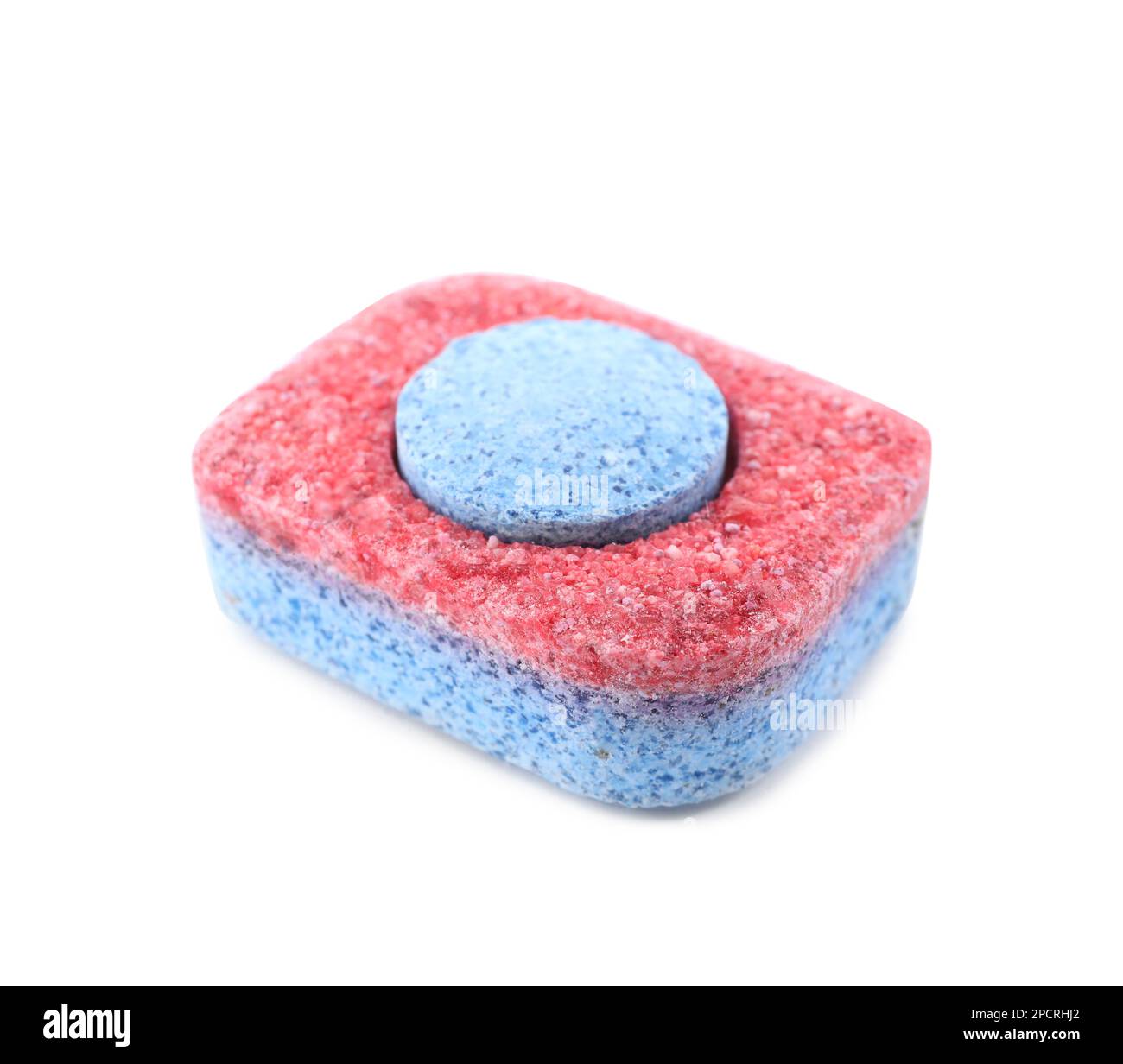 One dishwasher detergent tablet isolated on white Stock Photo - Alamy