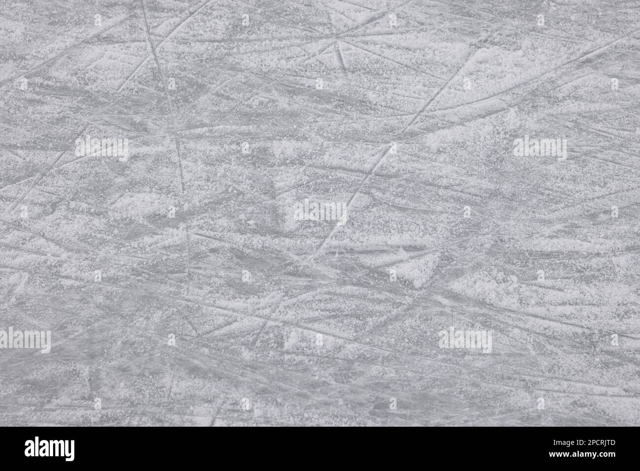 Frozen ice skating surface as background. Winter season Stock Photo - Alamy