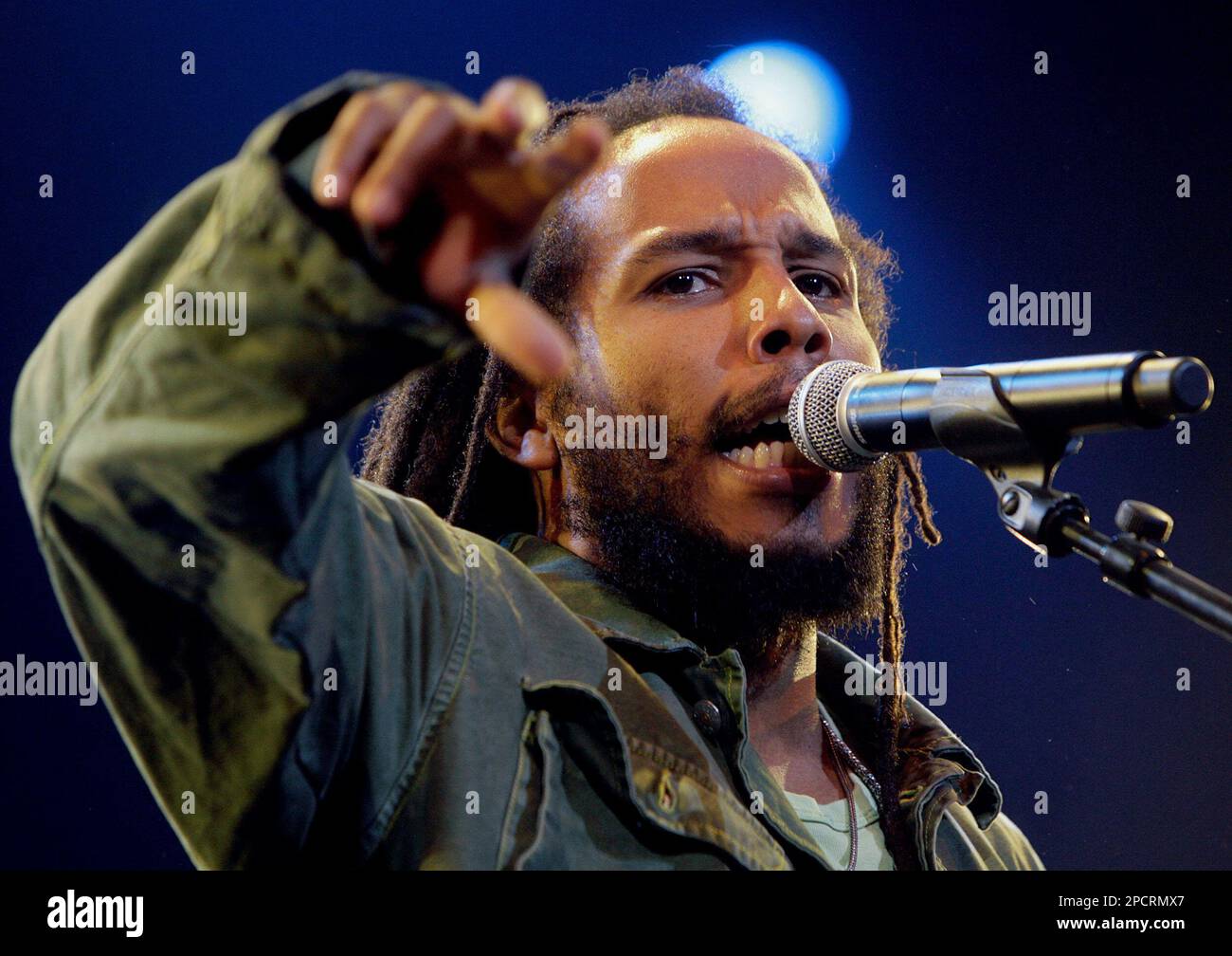 Jamaican singer Ziggy Marley, son of Bob Marley, performs on the ...