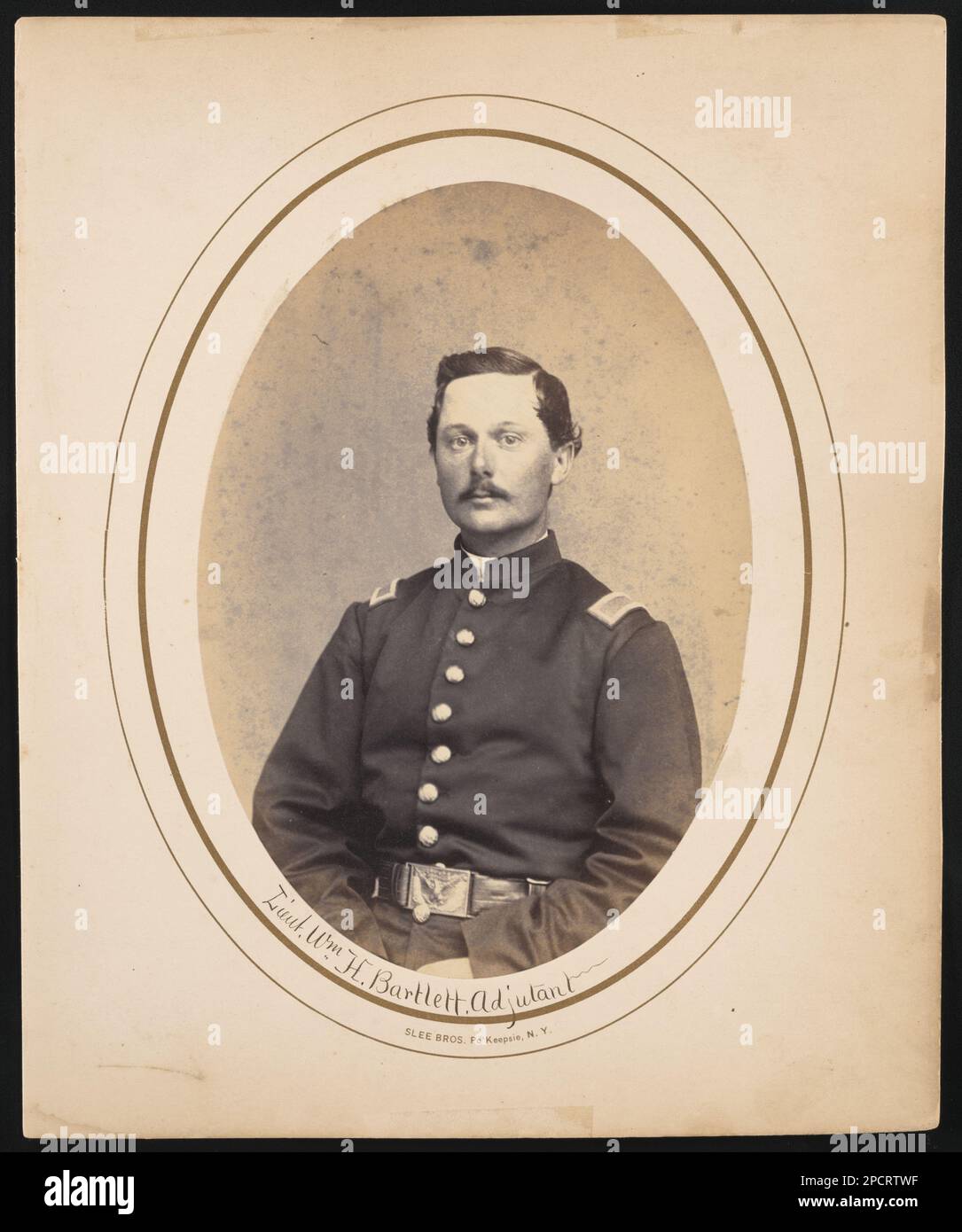 First Lieutenant William H. Bartlett of Co. A, 150th New York Infantry Regiment in uniform ...