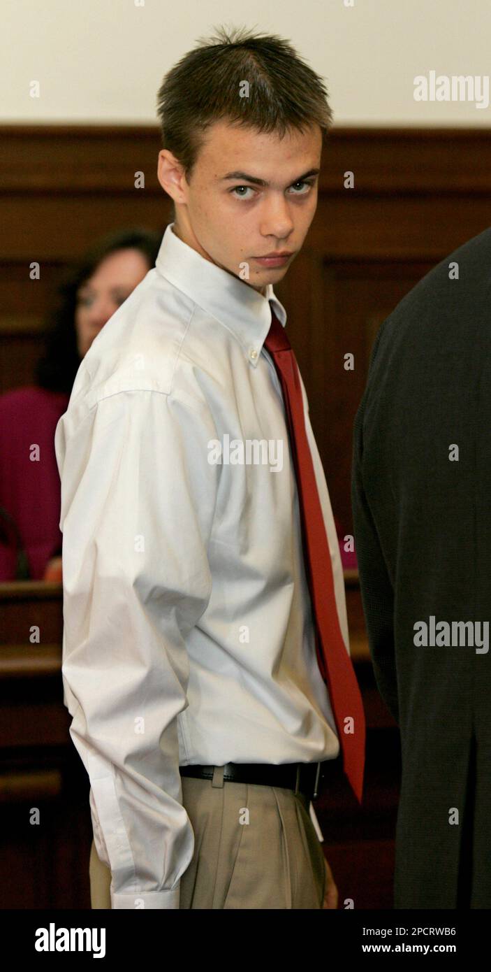 Christopher Challancin is shown during his sentencing for aggravated ...