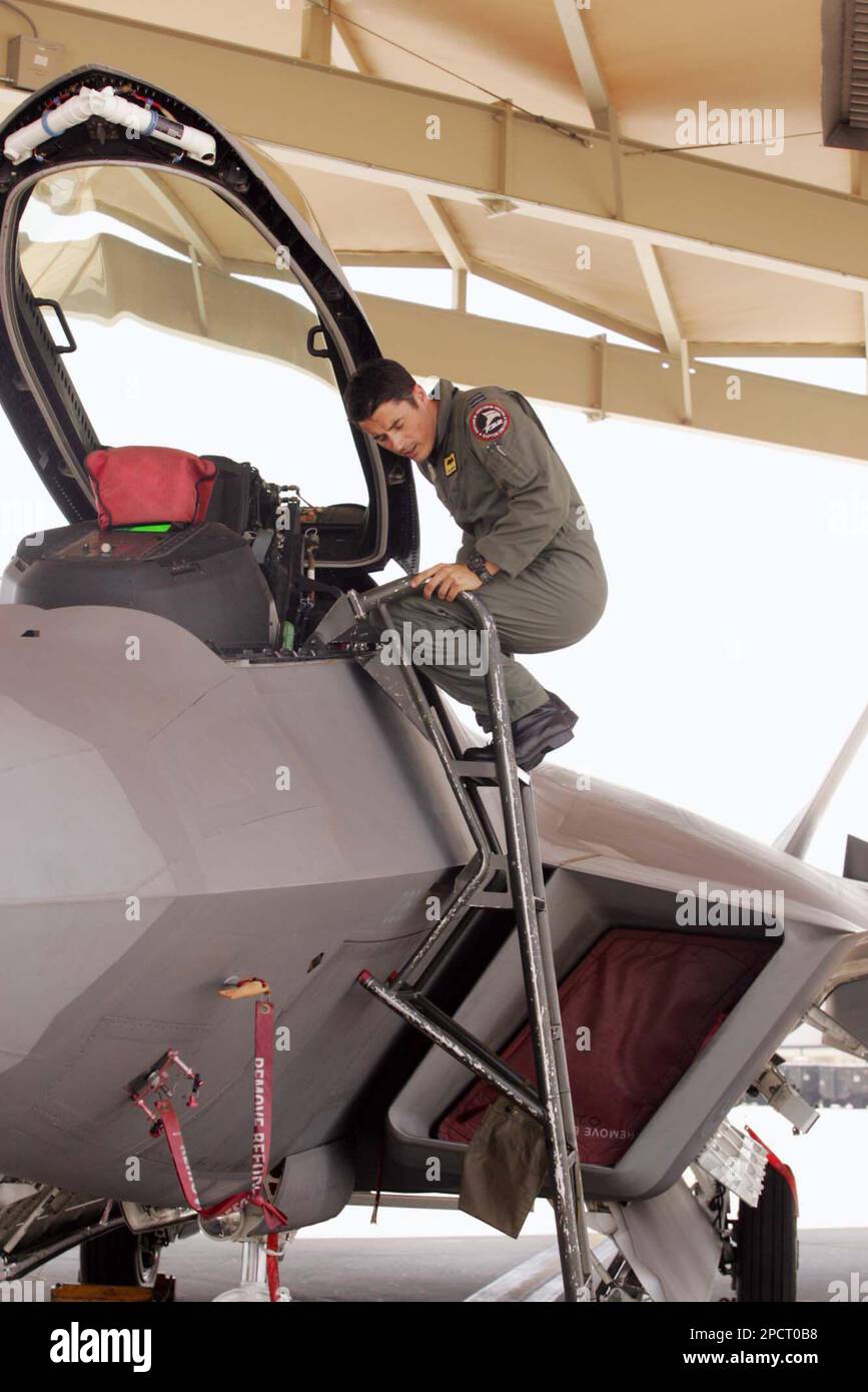 British Royal Air Force Pilot Lt. Dan Robinson Dan Robinson climbs into ...
